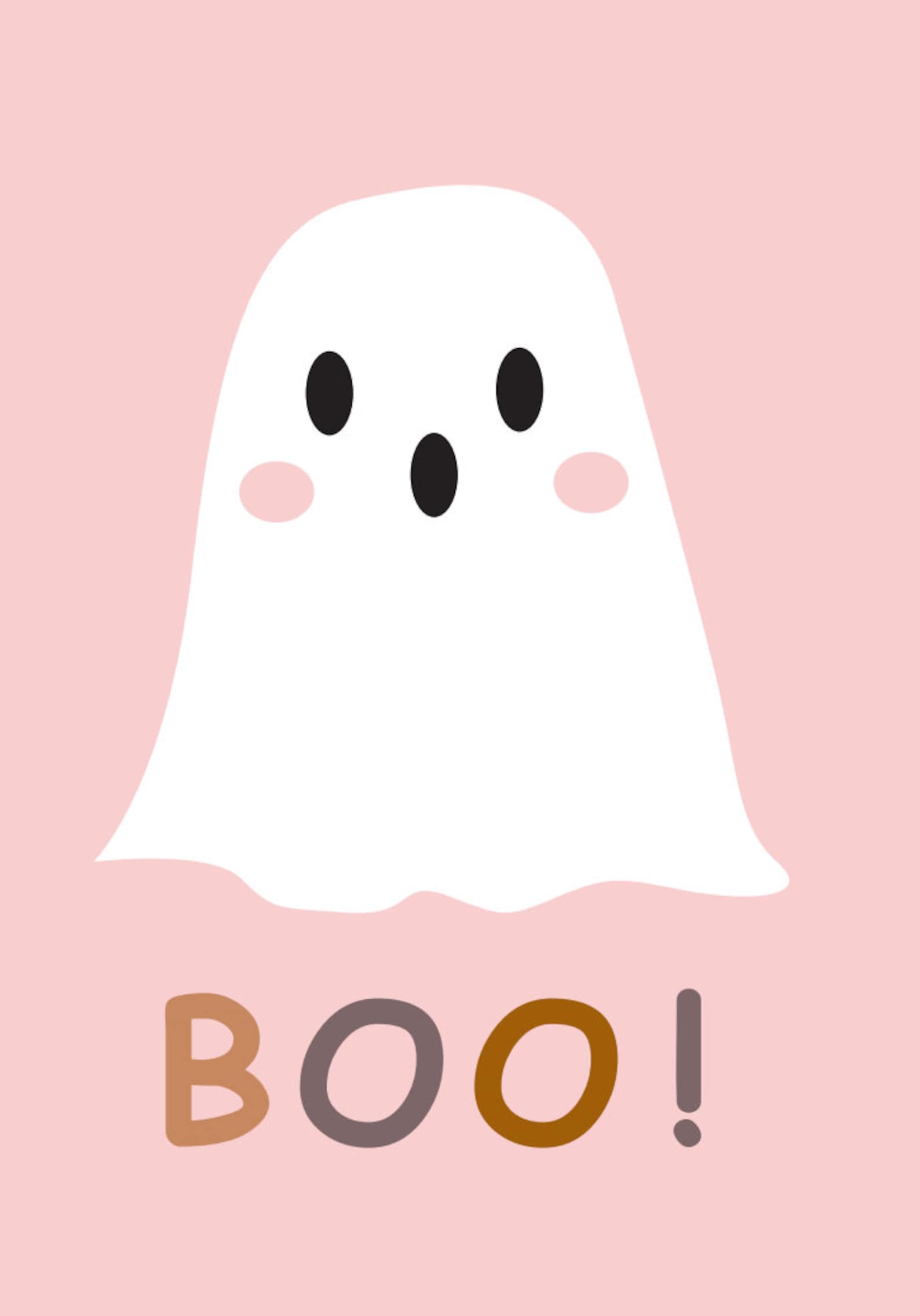 Halloween Digital Print, Boo, Ghost, DIGITAL DOWNLOAD, Printable ...