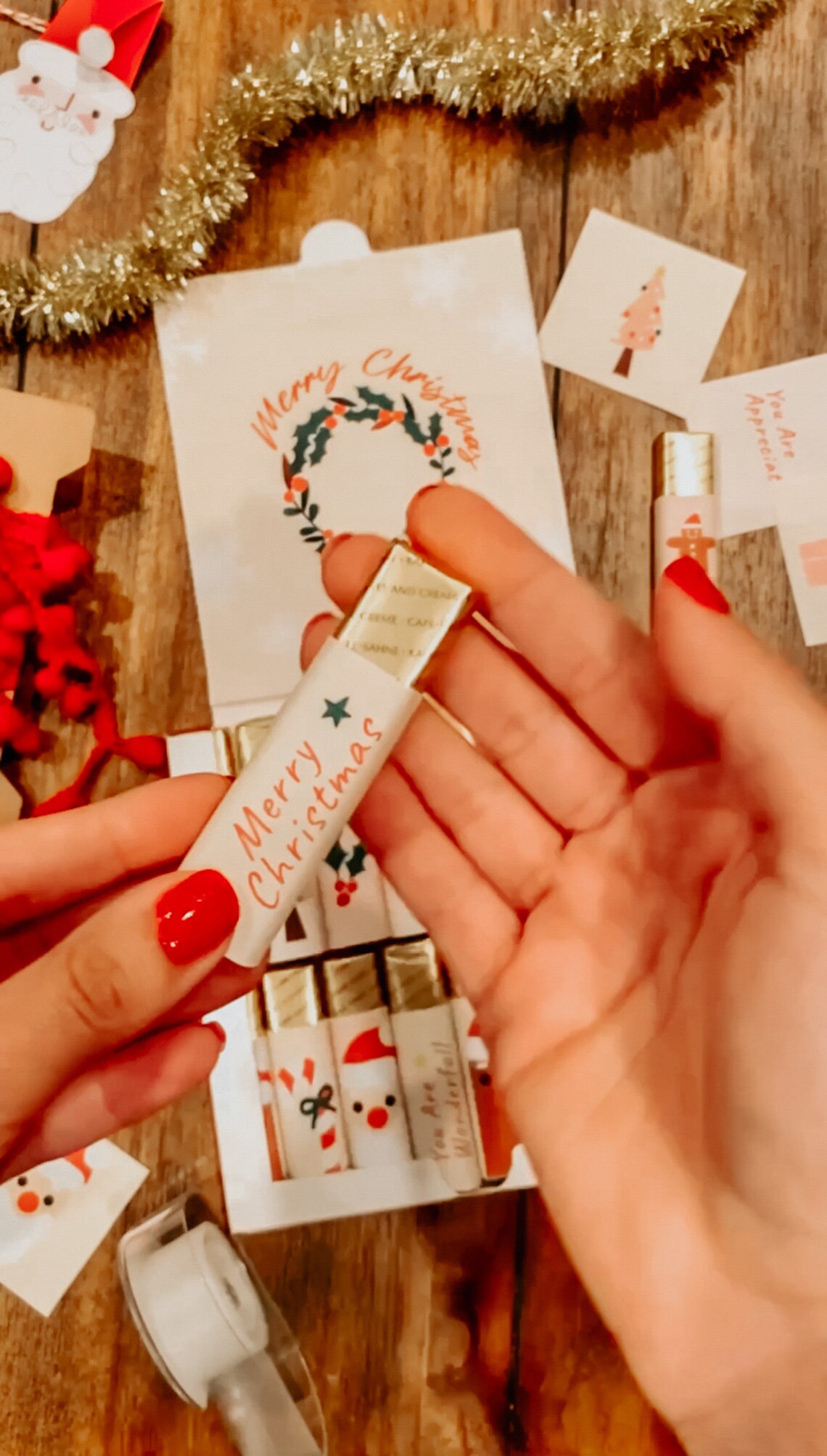 Merci Chocolate Wrappers, Christmas Gift, Teacher's Gift, Christmas ...