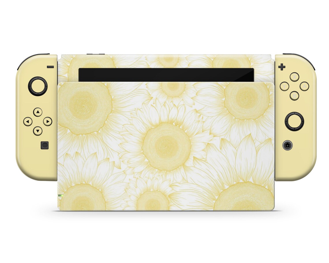 Pale Yellow Sunflower Nintendo Switch Skin Summer Flower - Etsy Australia