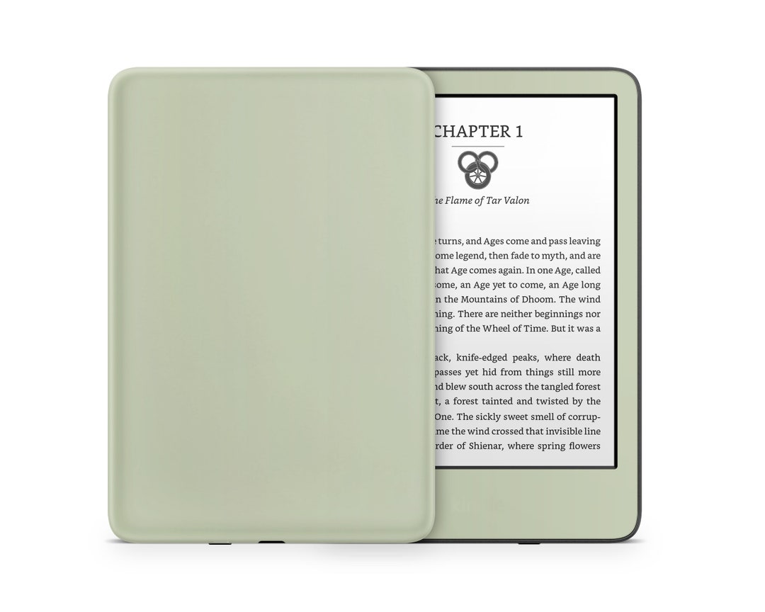 Matcha Green Kindle Skin Sage Pastel Green Natural Series - Etsy Australia