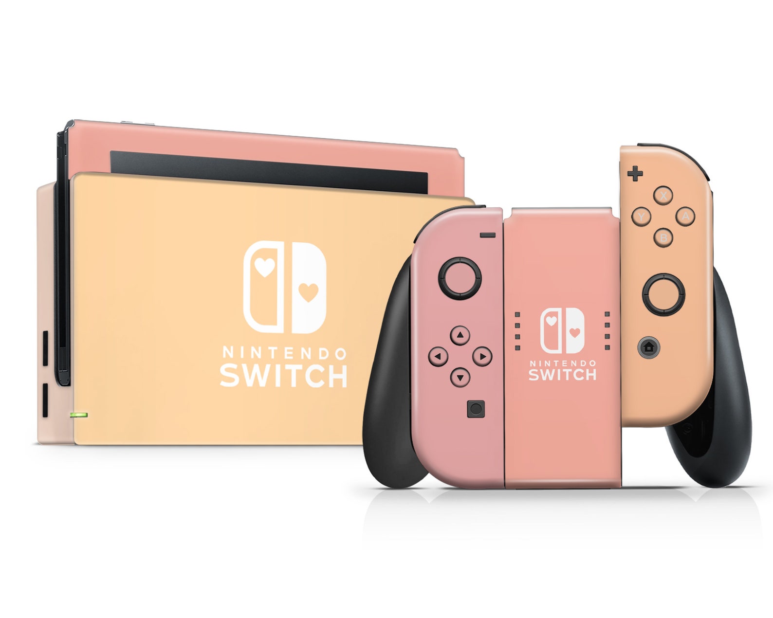 Peach Mango Sorbet Color Blocking Nintendo Switch Skin Summer - Etsy