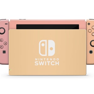 Peach Mango Sorbet Color Blocking Nintendo Switch Skin Summer - Etsy