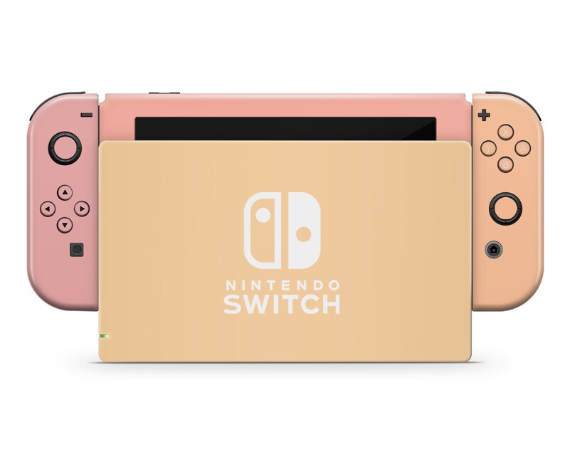 Peach Mango Sorbet Color Blocking Nintendo Switch Skin Summer - Etsy