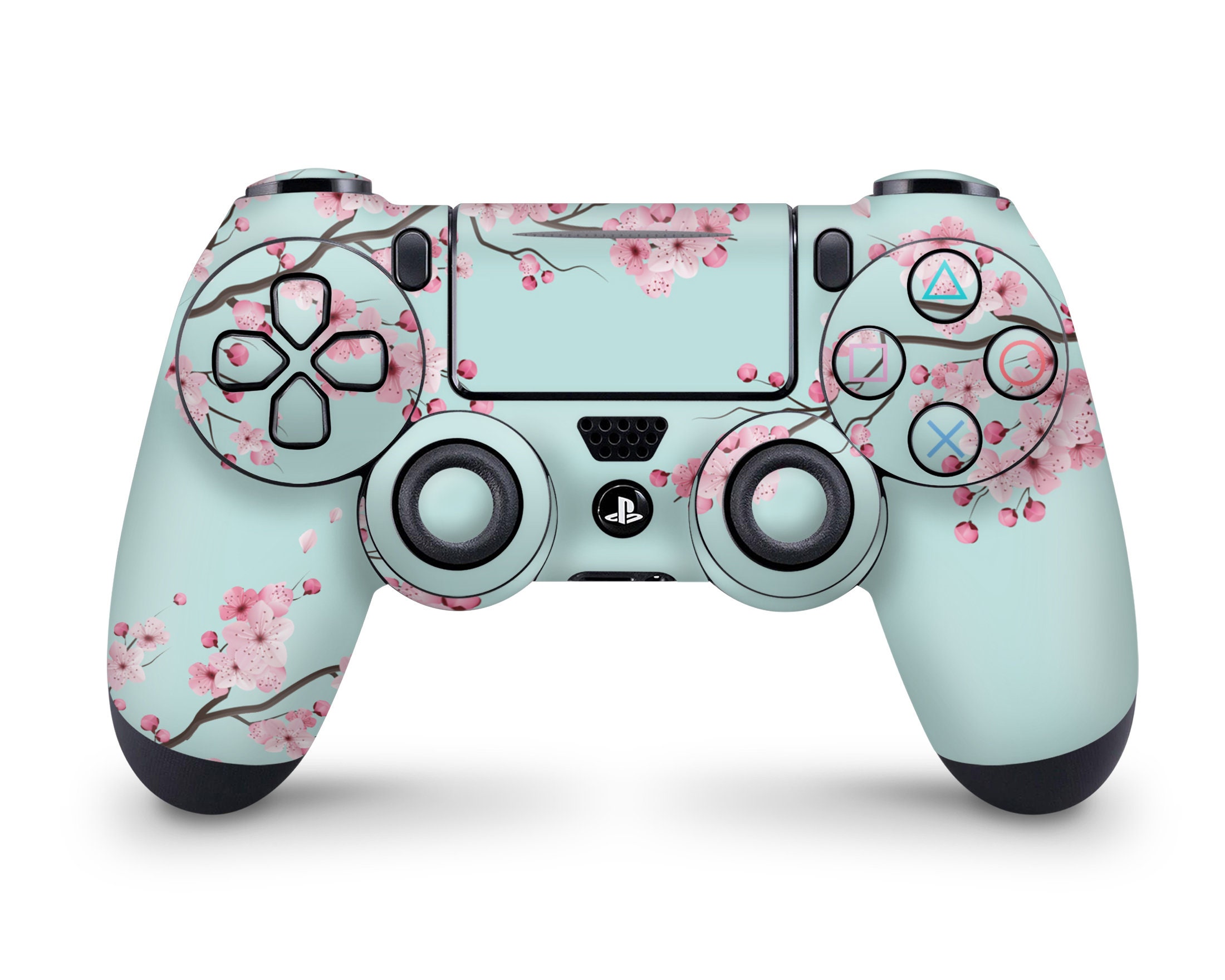 Cherry Blossom Teal Mint PS4 Skin Pastel Sakura Flower Floral - Etsy