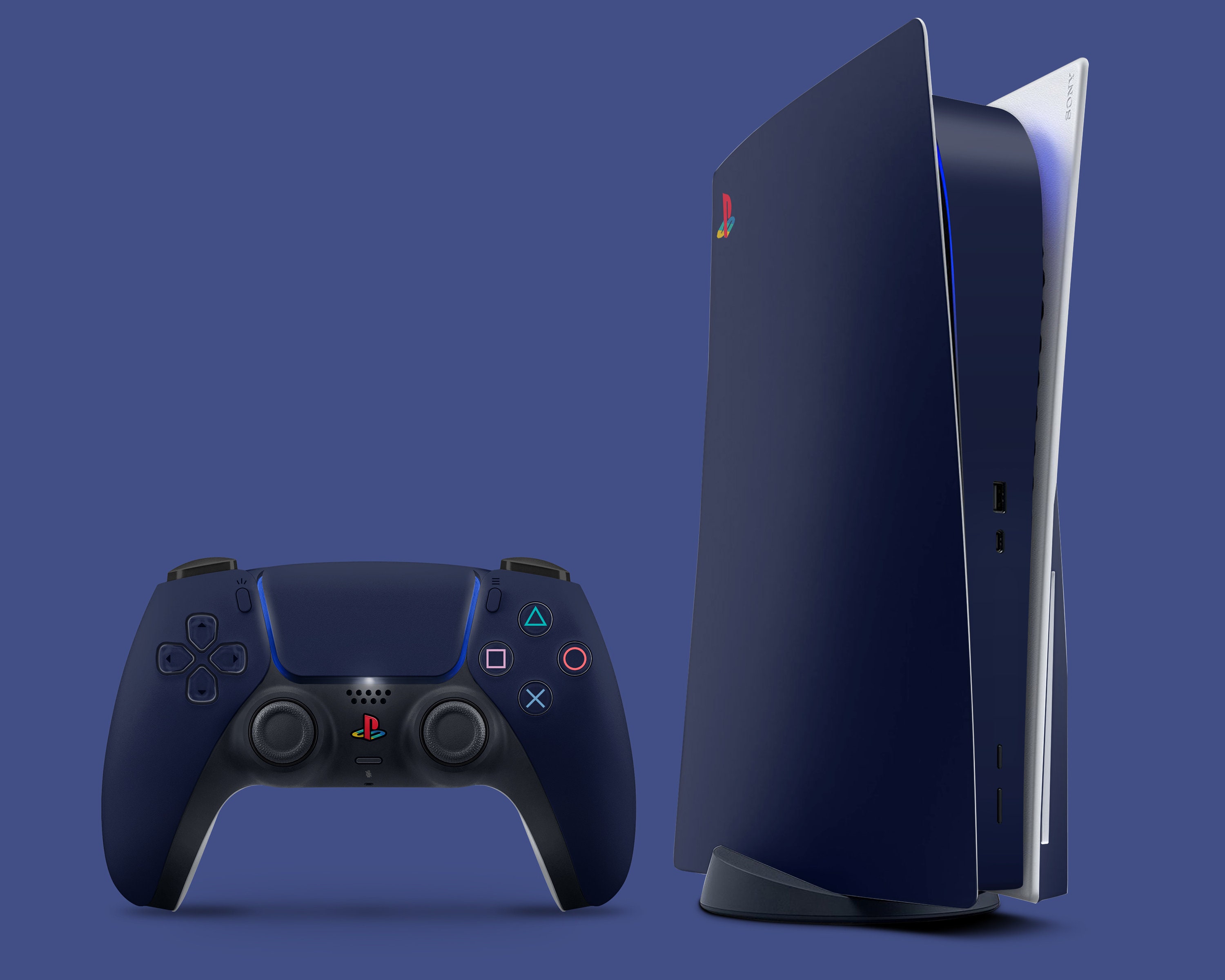 Classic Retro Black PS5 Skin Navy Red Khaki Green Playstation - Etsy Canada