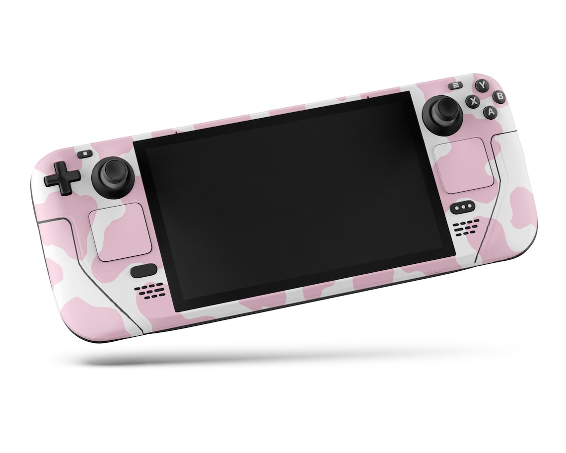 Strawberry Milk Cow Print Steam Deck Skin Pastel Pink - Etsy