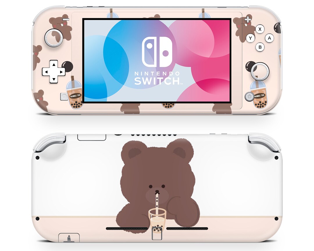 Boba Bear Brown Sugar Milk Tea Nintendo Switch Lite Skin Cute - Etsy ...