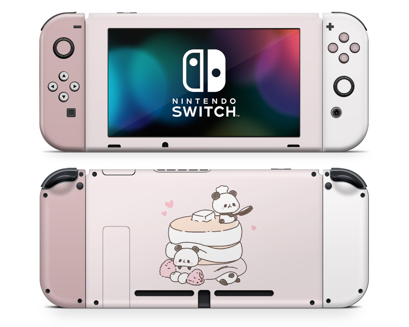 Cute Pancakes Panda Nintendo Switch Skin Pastel Pink Sweet | Etsy