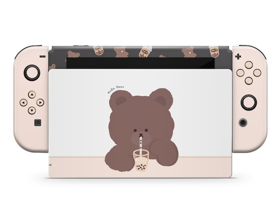 Boba Bear Nintendo Switch Skin Kawaii Cute Bear Milk Tea - Etsy Australia