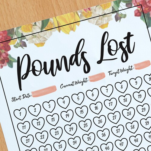 Weight Loss Tracker 100 Lbs Weightloss Journal 100 Pound - Etsy