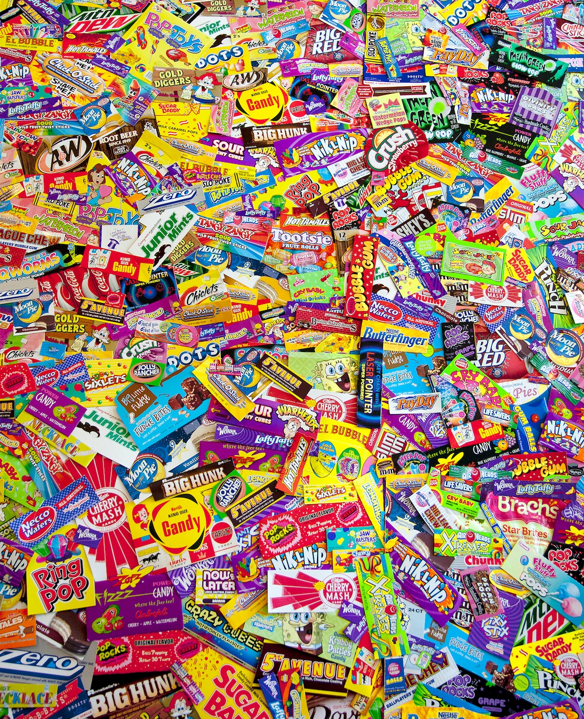 Photo Print of Big Pile of Colorful US Candy Wrappers. - Etsy