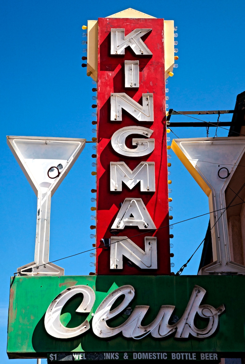 Kingman Club Sign, Kingman, AZ. - Etsy