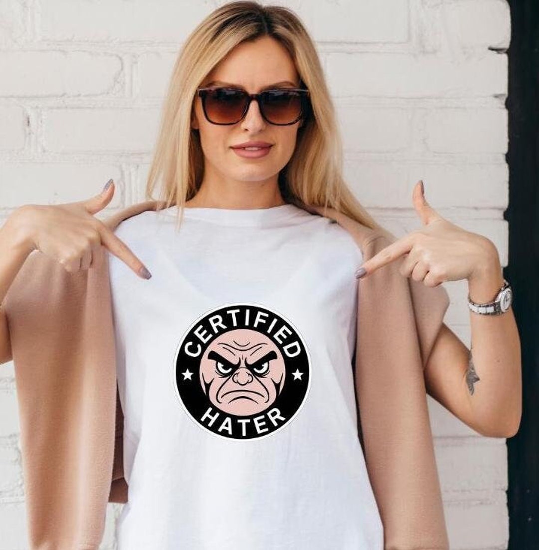 Certified Hater Svg,funny Meme Shirt, Memes Tumbler Wrap, Mad Hatter ...