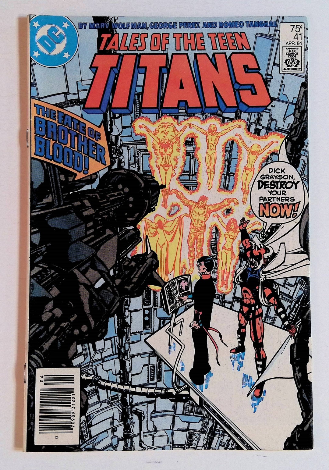 Tales of the Teen Titans 41 Nightwing Cyborg Wonder Girl Brother Blood ...