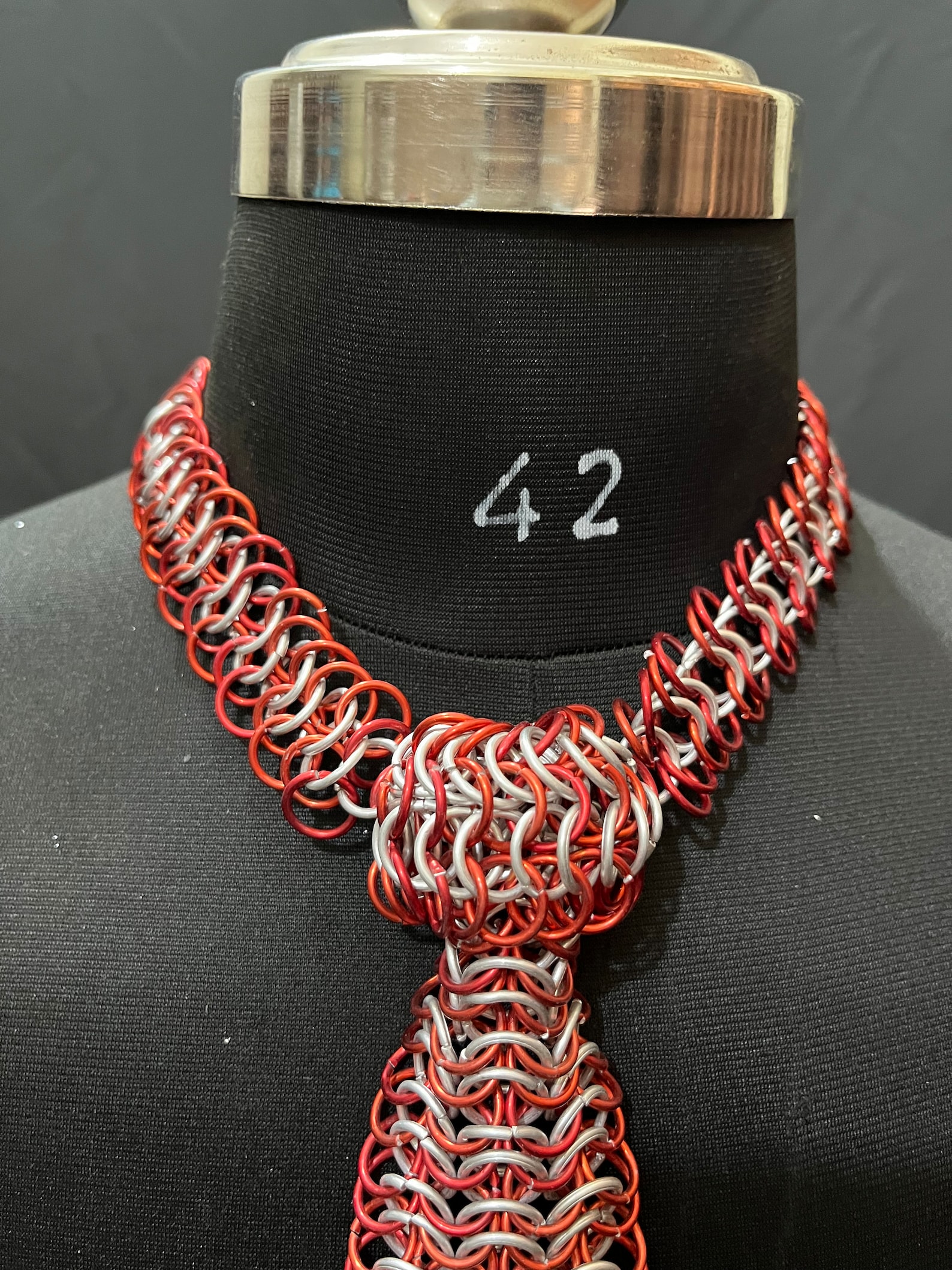 Chainmail Tie Adjustable Tie Made With Aluminum Rings Halloween Gift ...