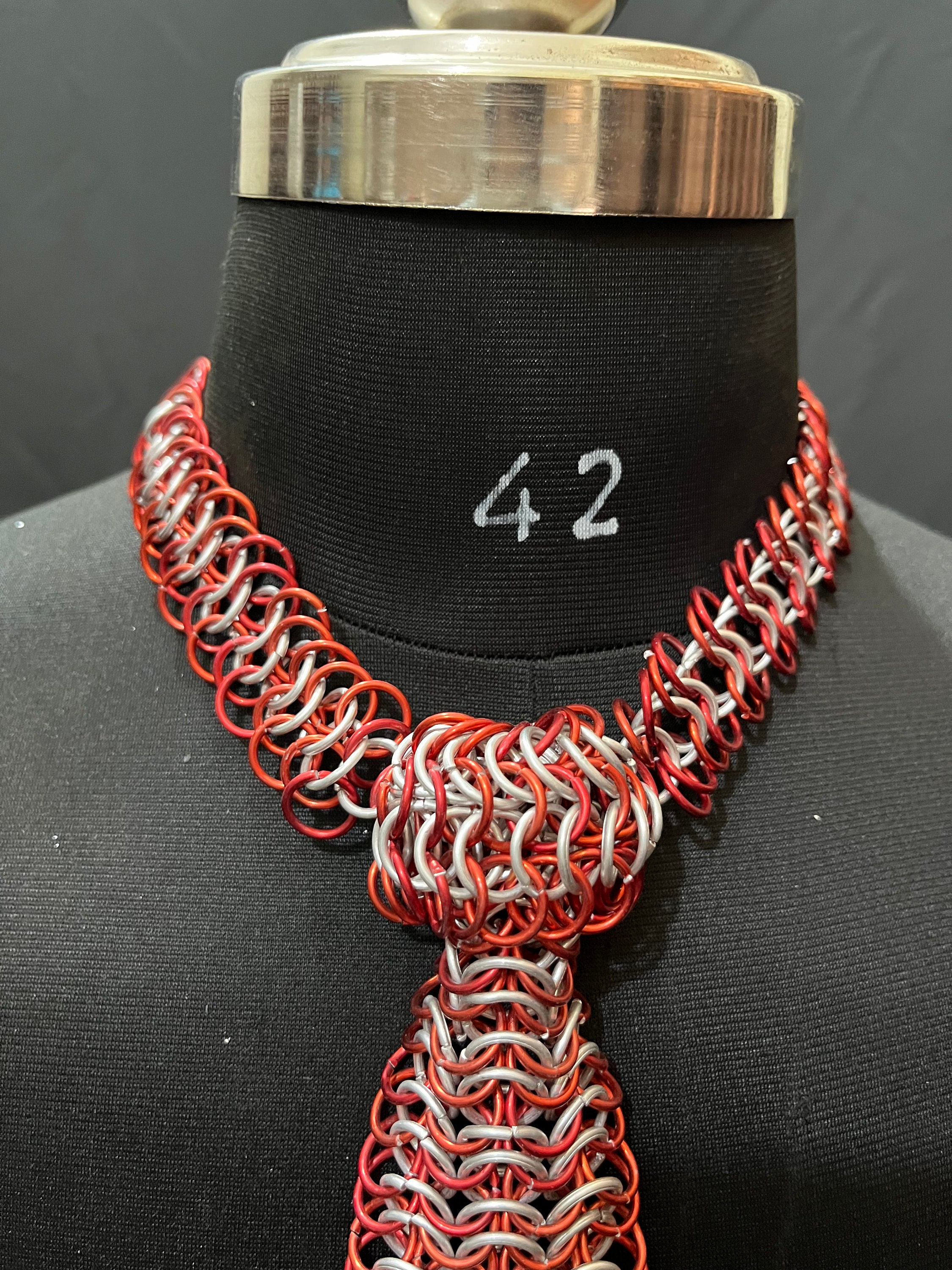 Chainmail Tie Adjustable Tie Made With Aluminum Rings Halloween Gift ...