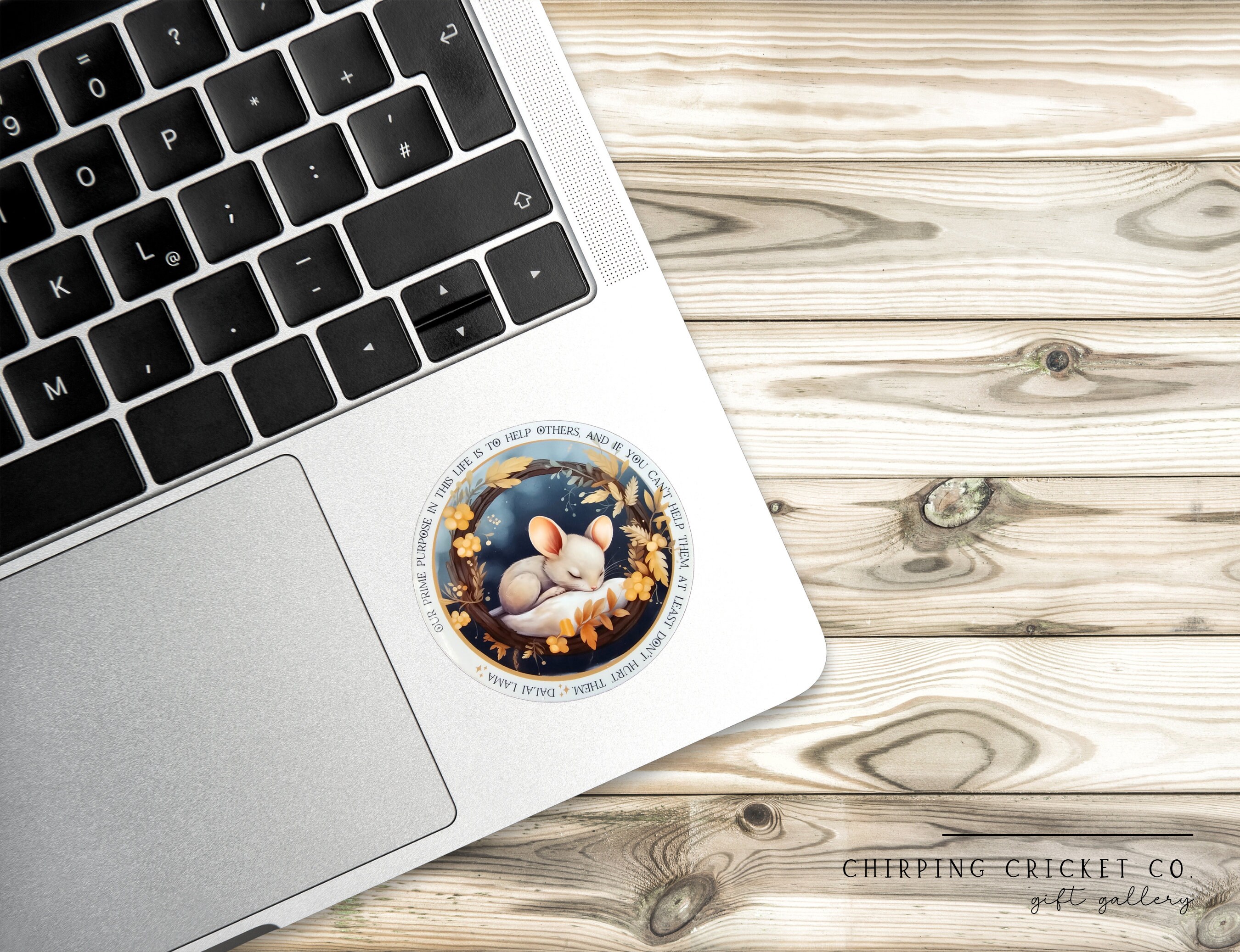 Little Mouse Sticker, Dalai Lama Quote Sticker, Water Resistant Decal ...