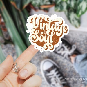 Vintage Soul Sticker, Large Vinyl Laminated Decal, Water Resistant ...