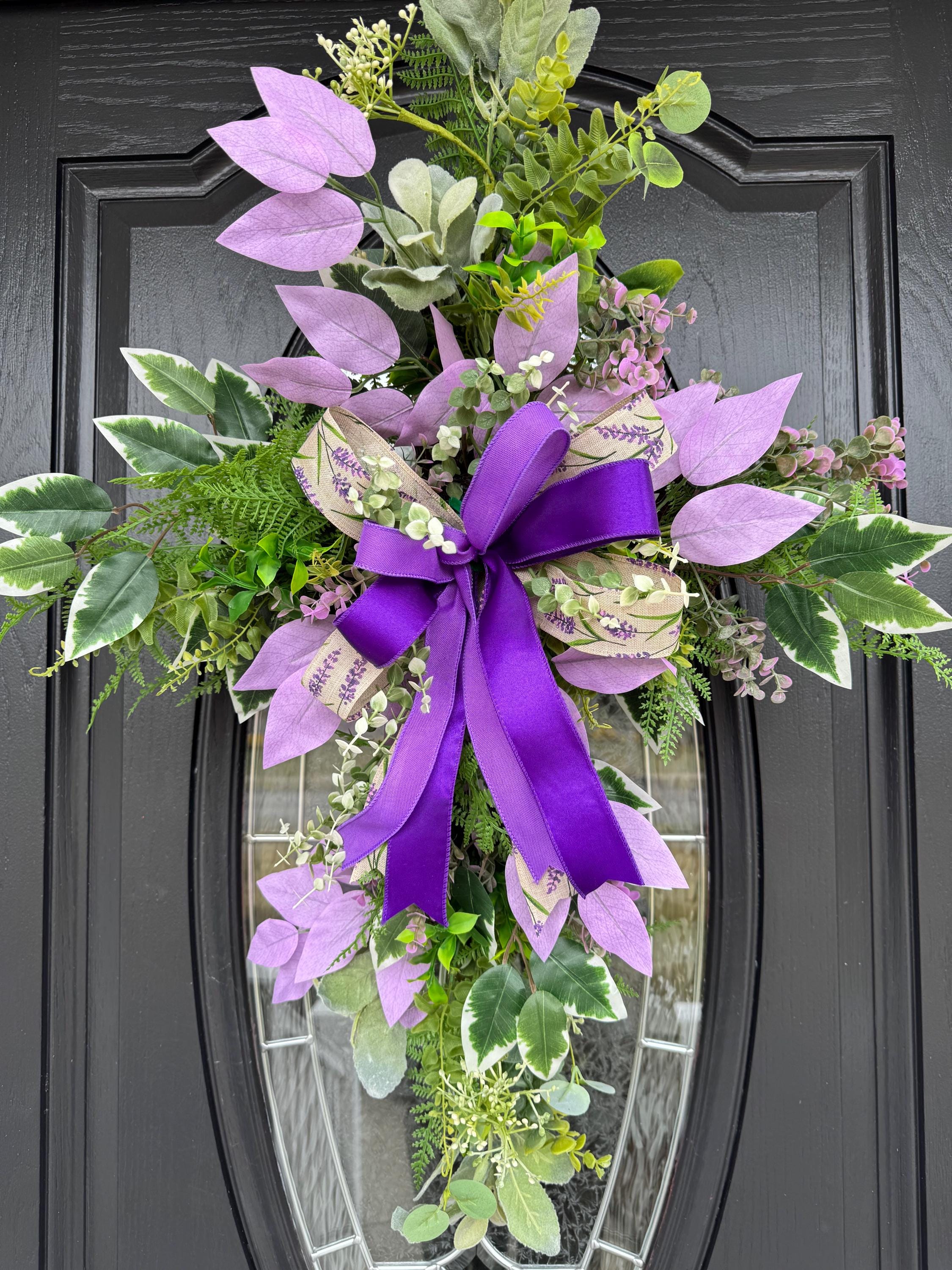 Easter Cross, Spring Moss Door Hanger, Religious Decor, Easter Decor ...