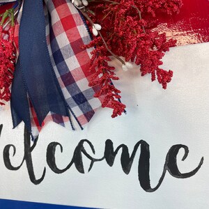 Welcome Memorial Day, Front Door Round, Front Porch Sign, Year Round ...