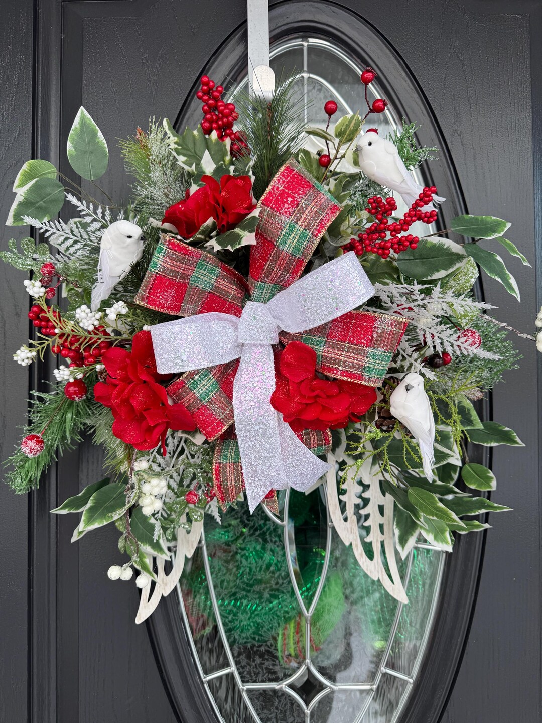 Angel Wing Wreath, Bereavement Gift, Remembrance Gift, Memorial Gift ...