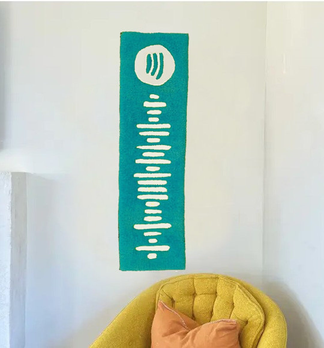 Custom Tufted Rugs Spotify Rug Music Rug Scan Rug - Etsy UK