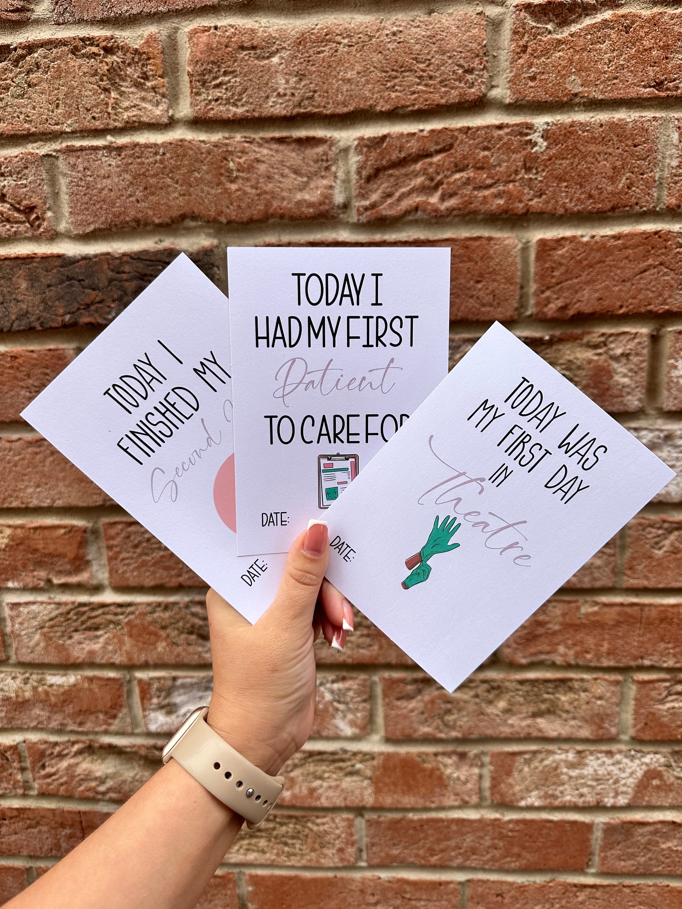 Student Nurse Milestone Cards (digital) - Etsy