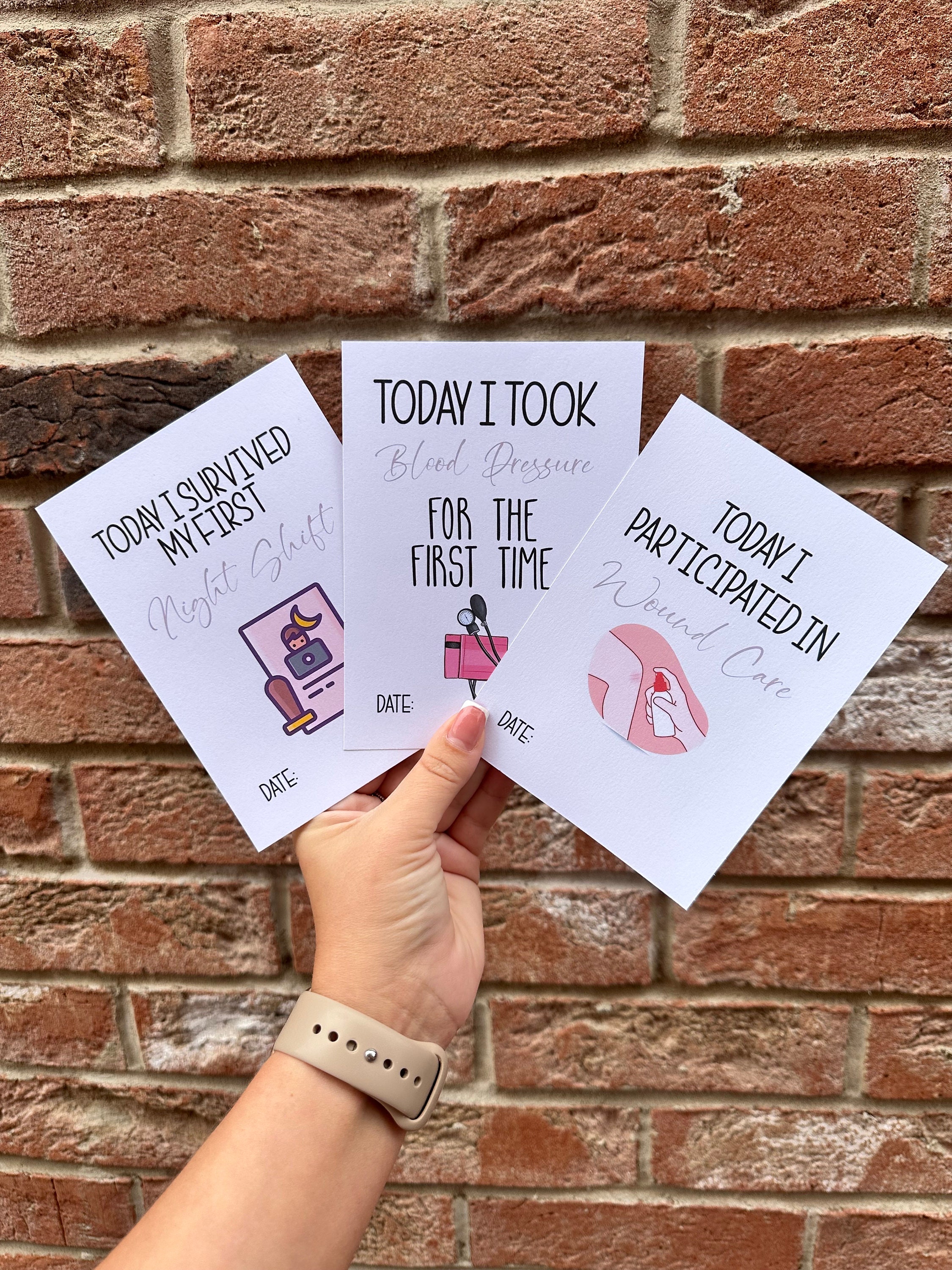 Student Nurse Milestone Cards (digital) - Etsy