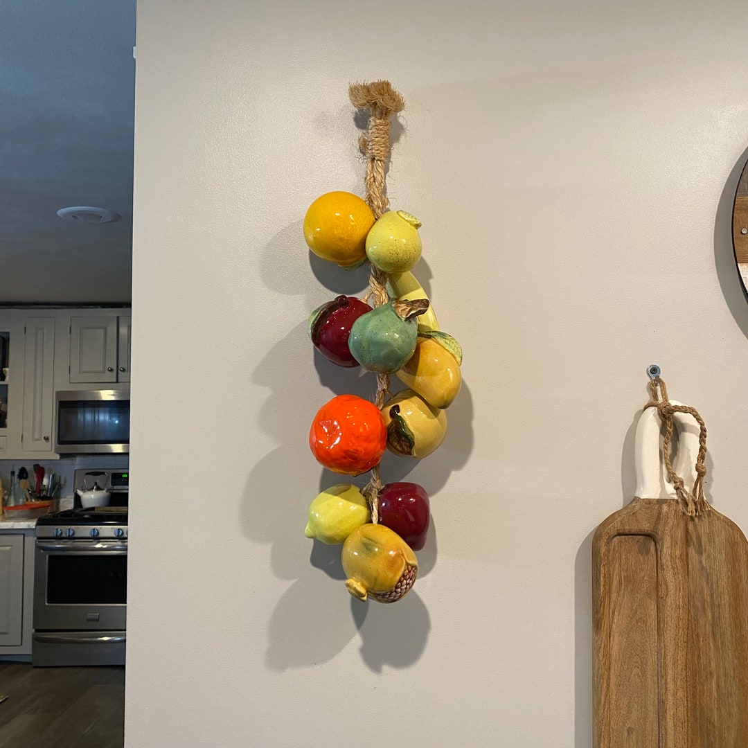 Ceramic Vegetables on a Rope From Mexico - Etsy