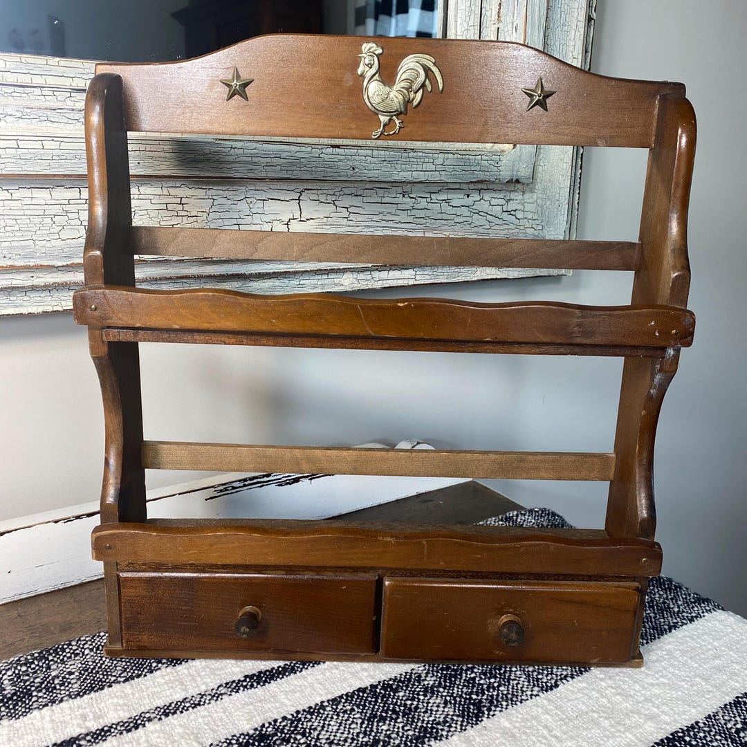 Vintage Gail Craft Wooden Spice Rack Made in Japan - Etsy
