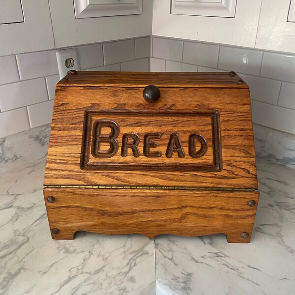 Wood Bread Box - Etsy