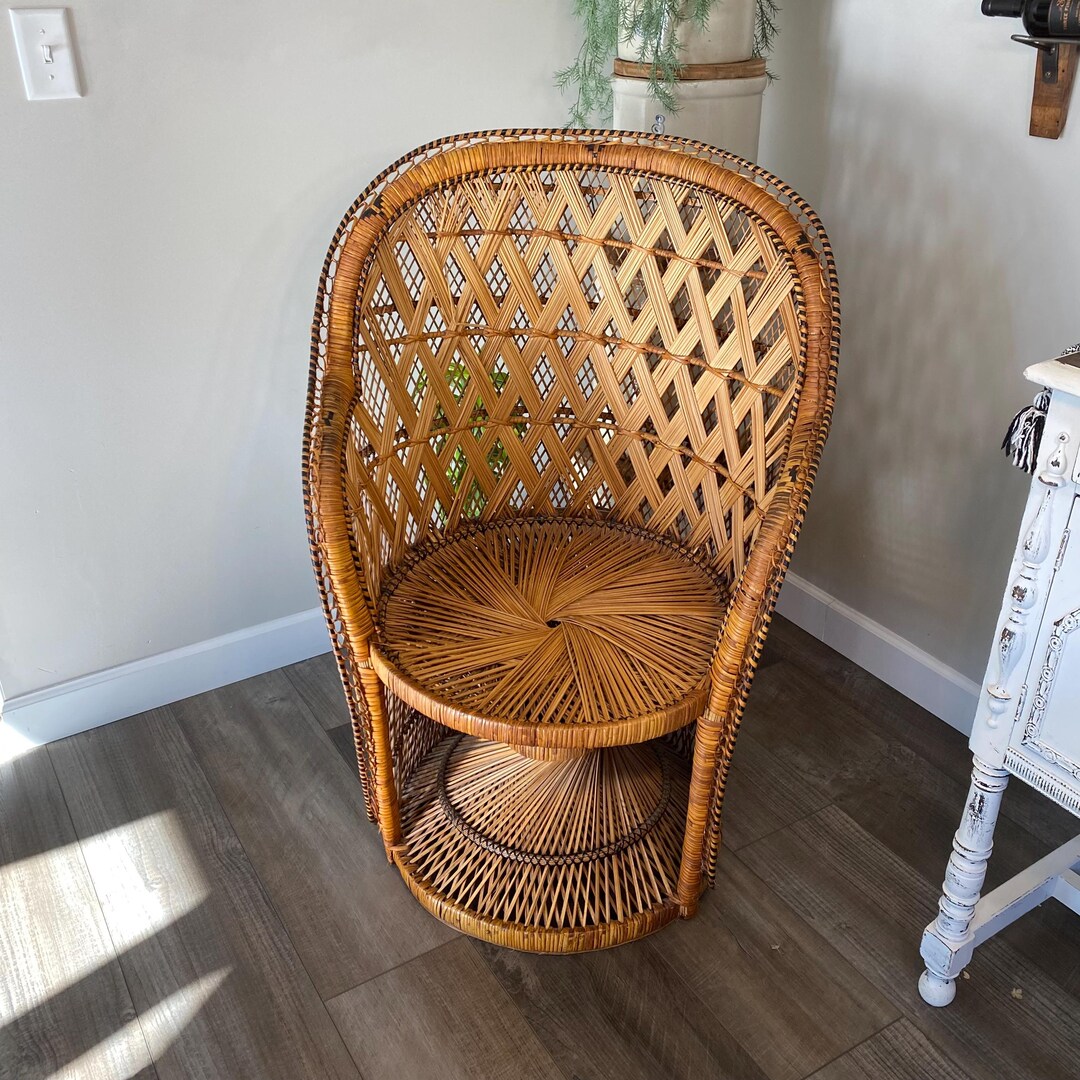Wicker Rattan Peacock Chair PICK UP ONLY - Etsy
