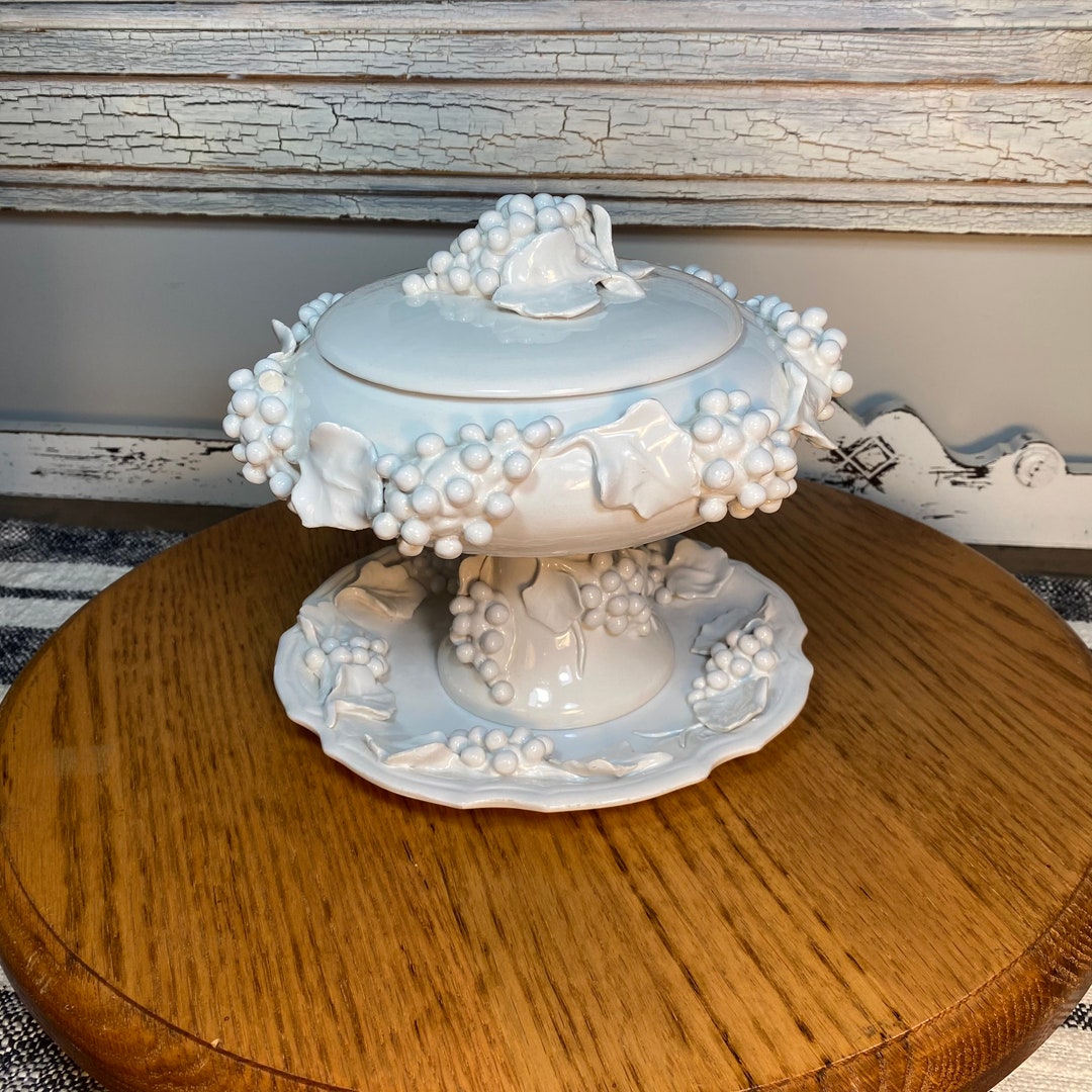 Cream Ceramic Compote - Etsy