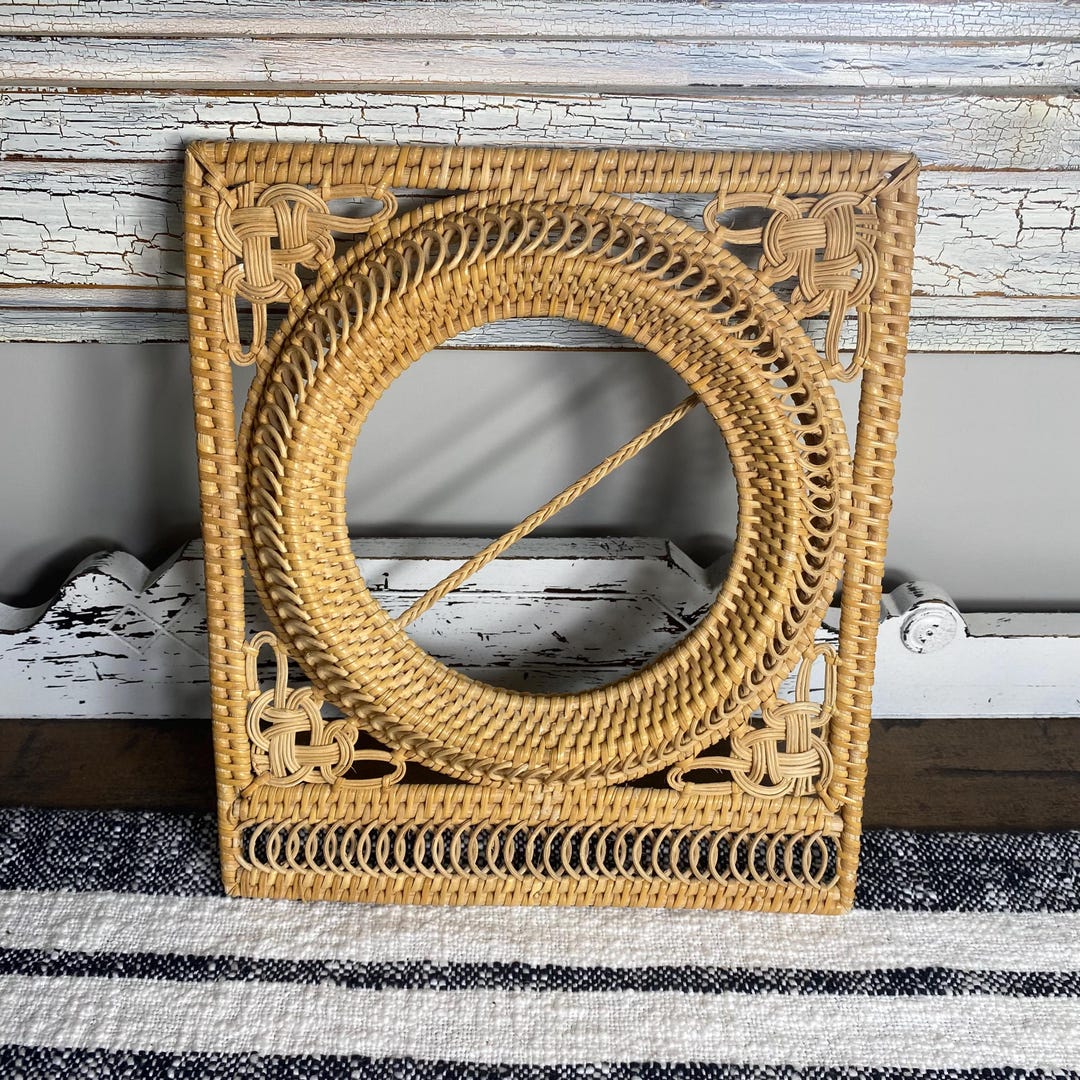 Wicker Picture Mirror Frame - Etsy