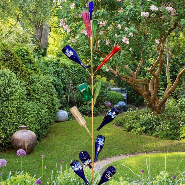 Wine Bottle Tree for Garden - Etsy
