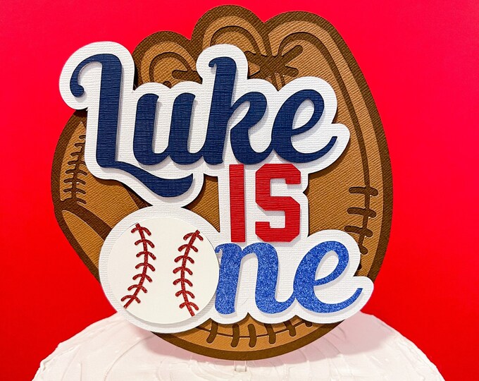 Baseball First Birthday Cake Topper, Rookie of the Year Birthday ...