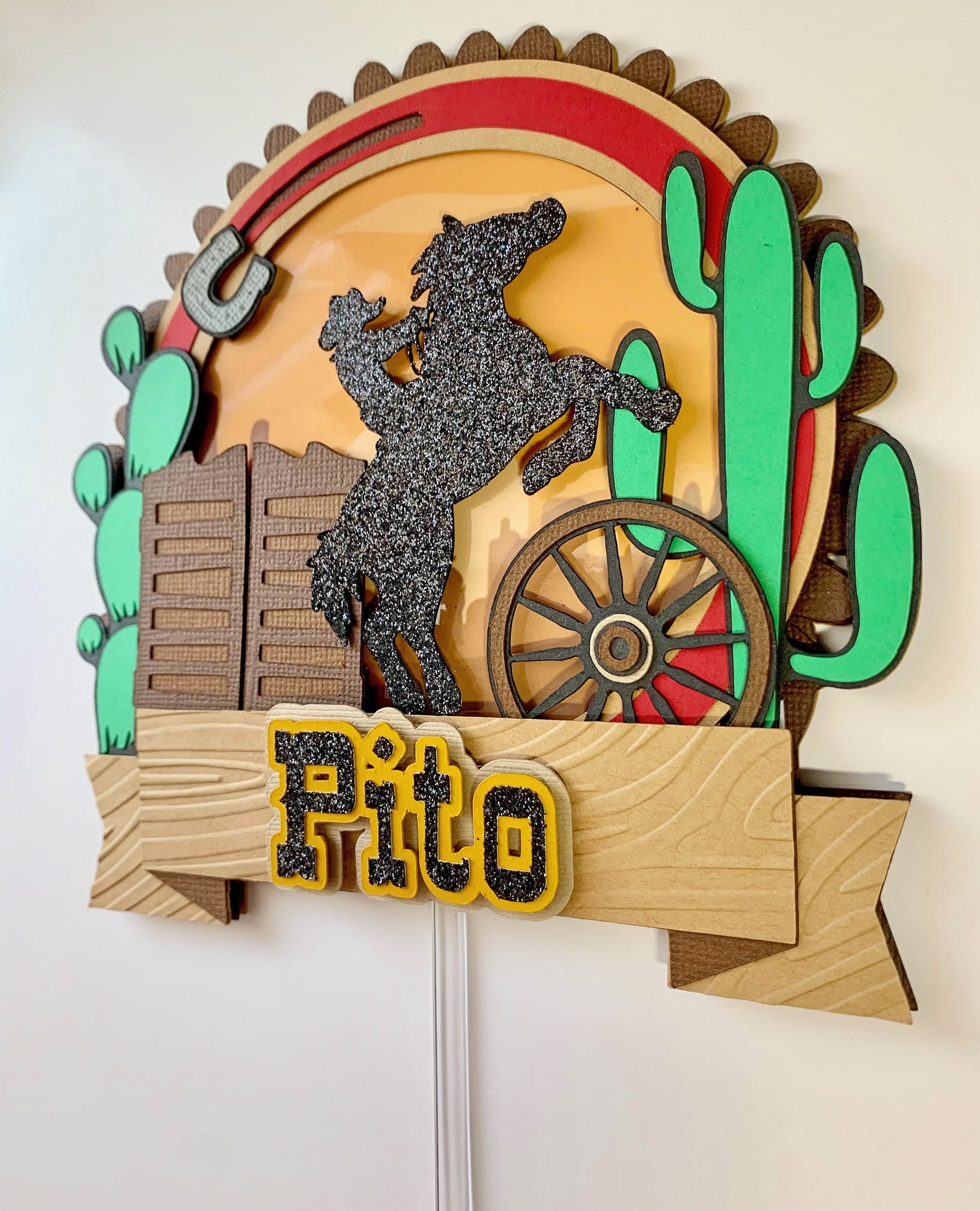 Cowboy Cake Topper Cowboy Theme Birthday Western Birthday - Etsy