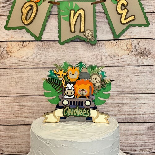 Safari Cake Topper Set - Etsy