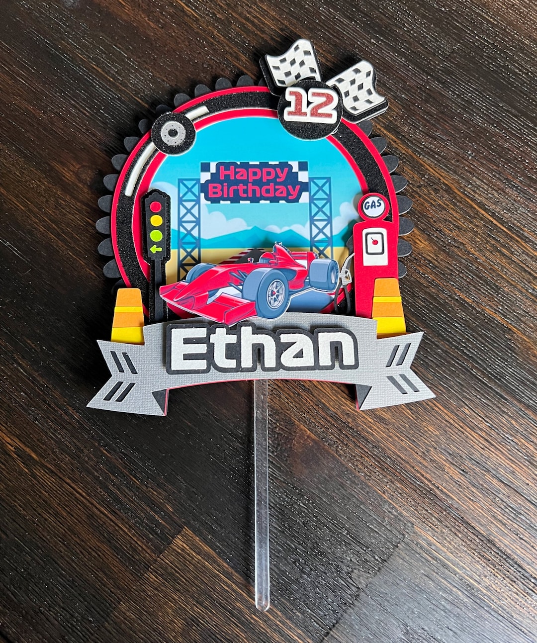 Race Car Cake Topper, Formula 1 Cake Topper, F1 Theme Birthday, Race ...