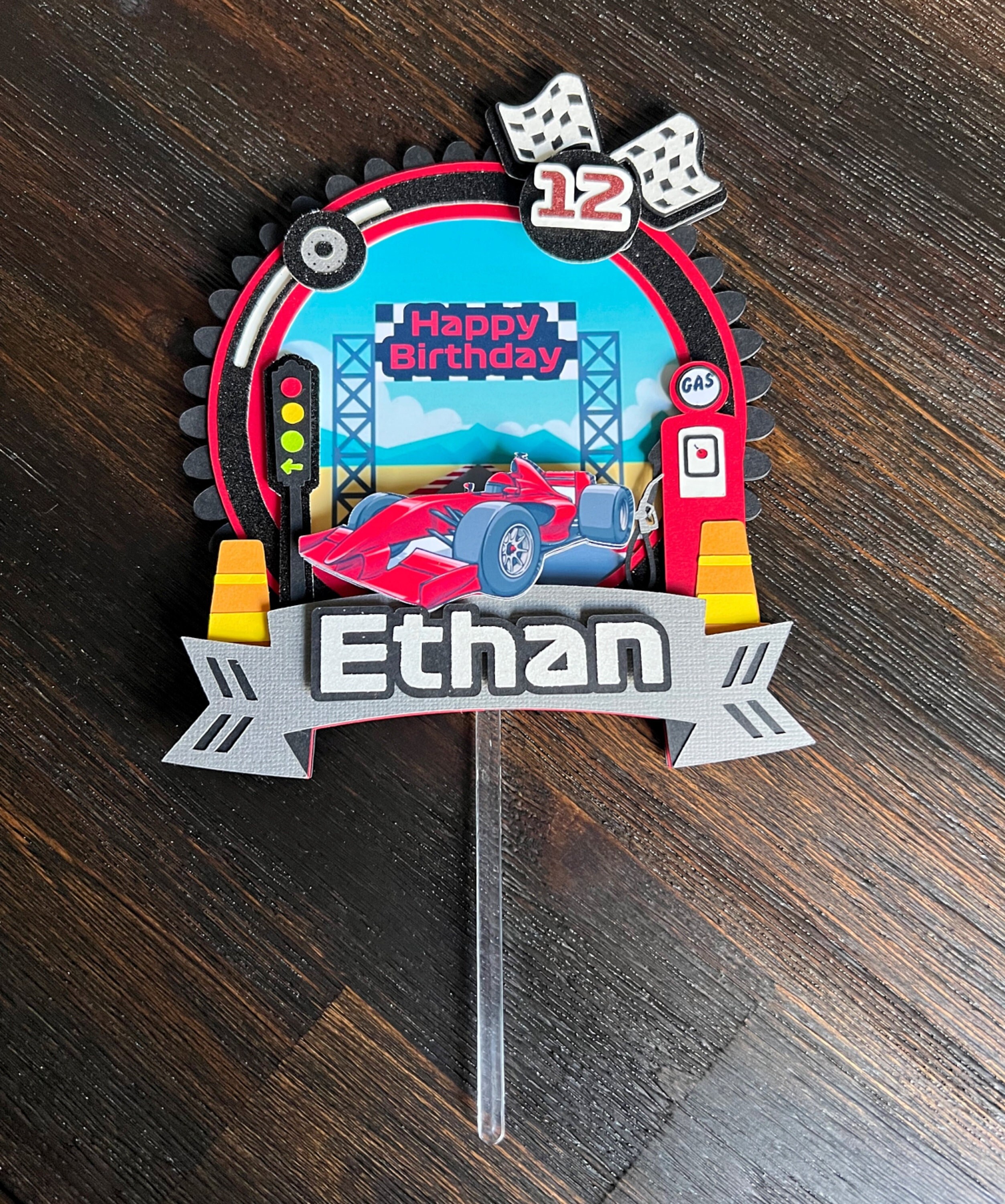 Race Car Cake Topper Formula 1 Cake Topper F1 Theme - Etsy