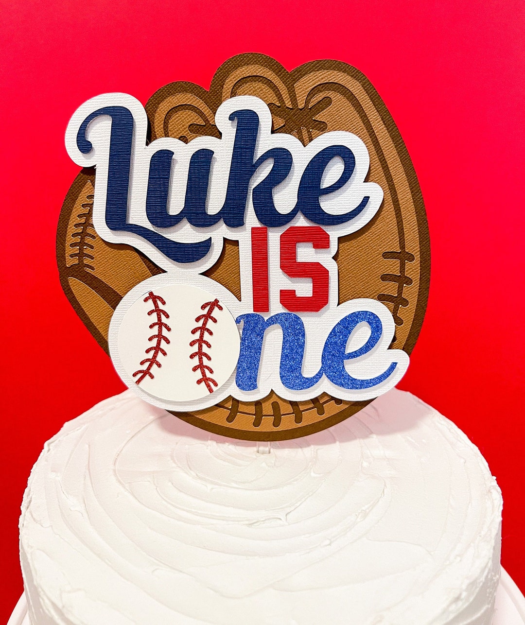 Baseball First Birthday Cake Topper, Rookie of the Year Birthday ...