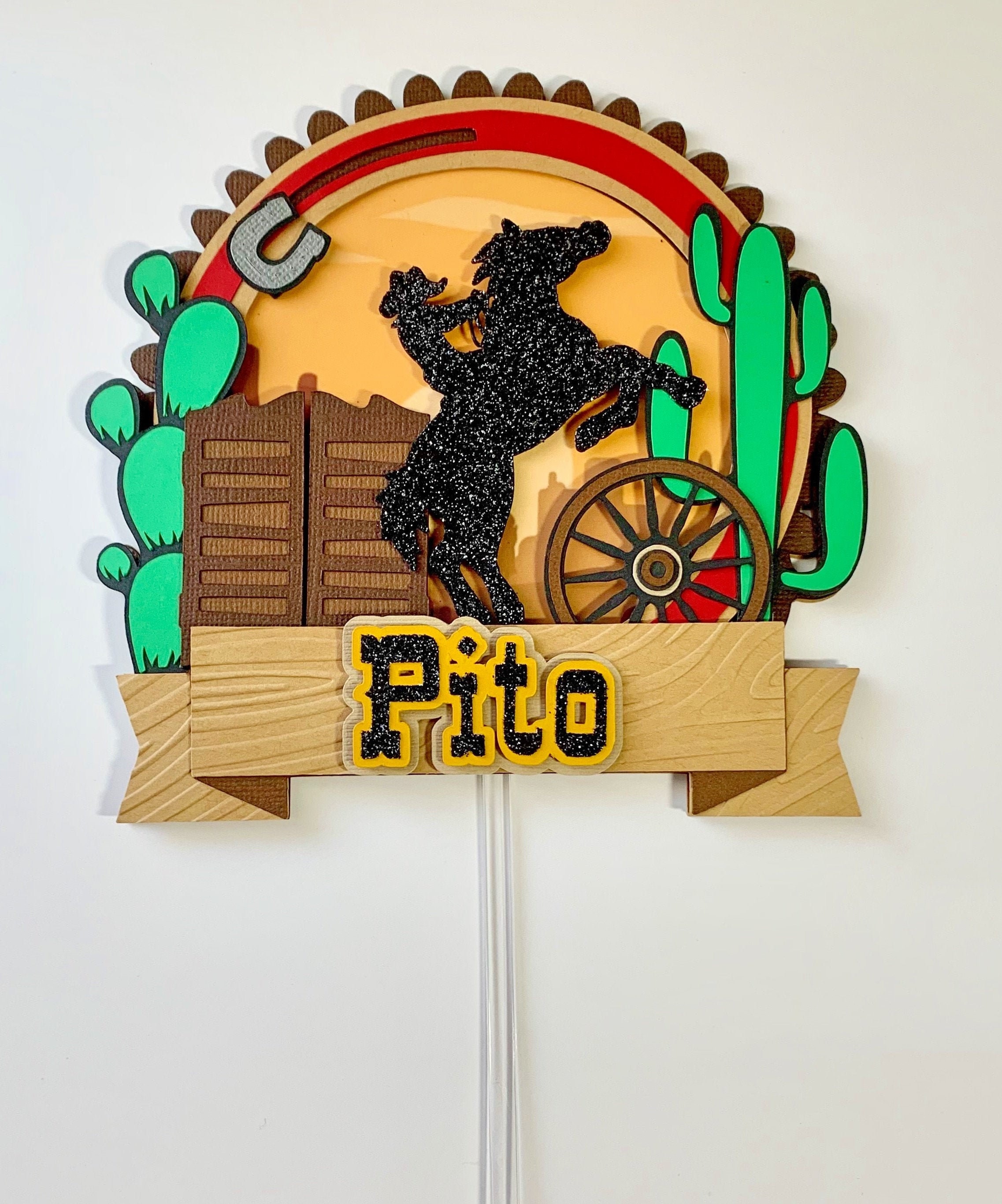 Cowboy Cake Topper Cowboy Theme Birthday Western Birthday - Etsy