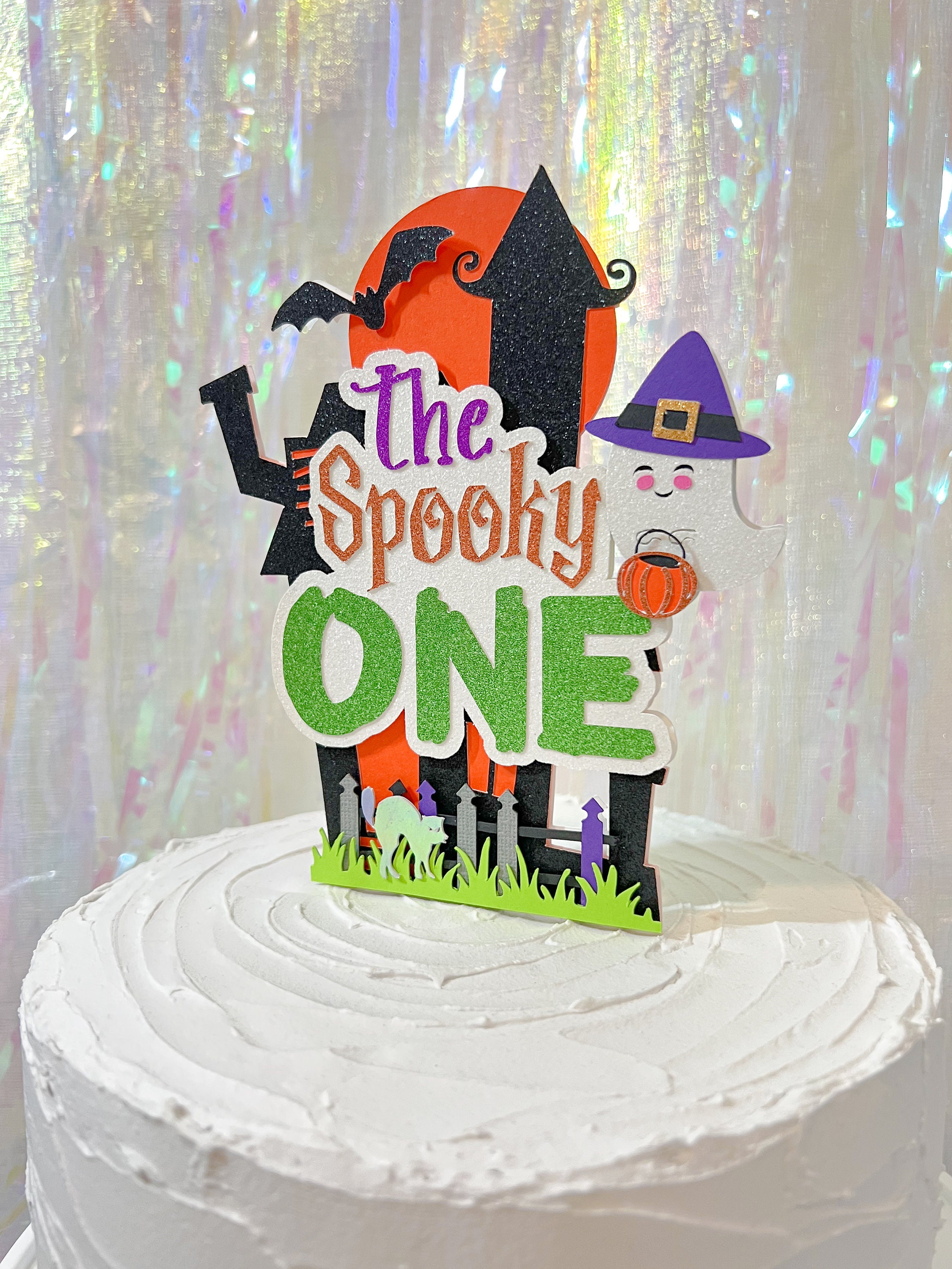 Spooky Halloween Birthday Cake Spooky Halloween Cake Topper Festive