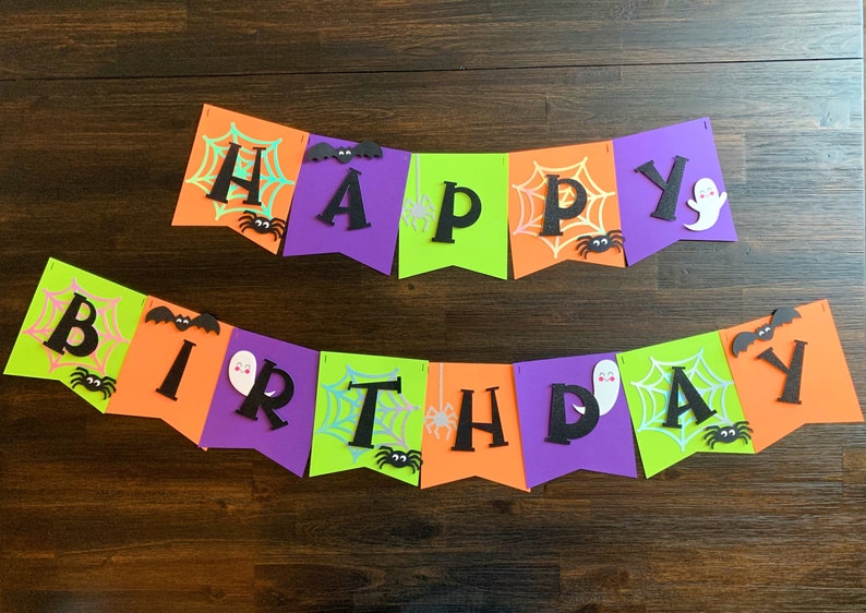 Halloween Birthday Banner, Halloween Themed Birthday Party, Halloween ...