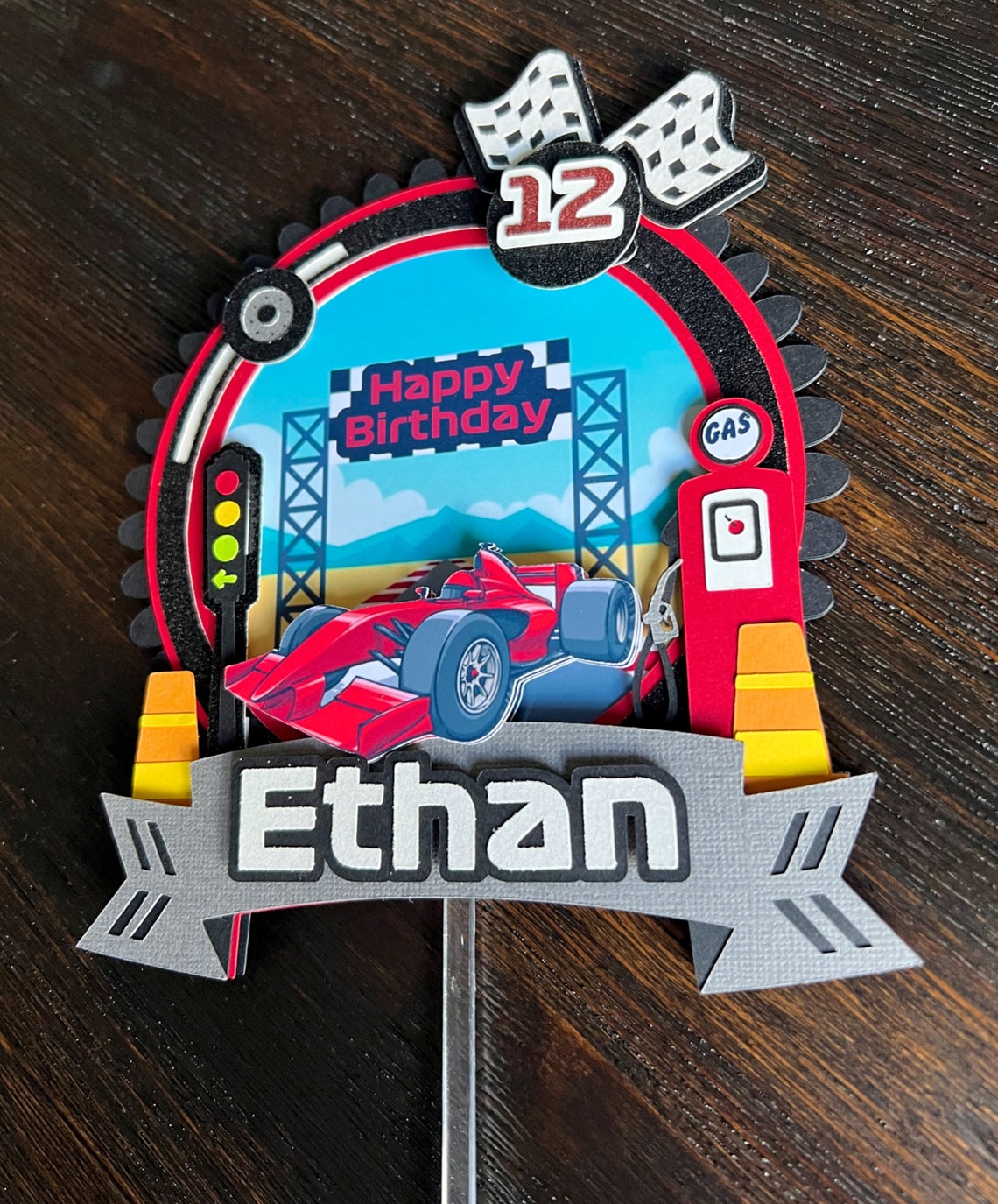 Race Car Cake Topper Formula 1 Cake Topper F1 Theme - Etsy