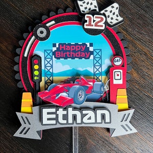 Race Car Cake Topper, Formula 1 Cake Topper, F1 Theme Birthday, Race ...
