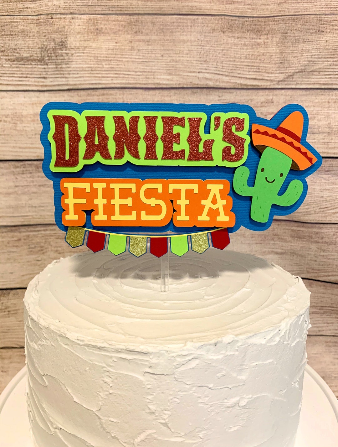 Fiesta Cake Topper, Mexican Theme Birthday Party, Mexican Fiesta Party ...