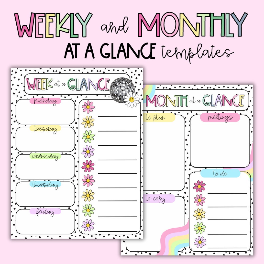 2024-2025 Teacher Planner, Printable Planner, Spotty Pastel - Etsy