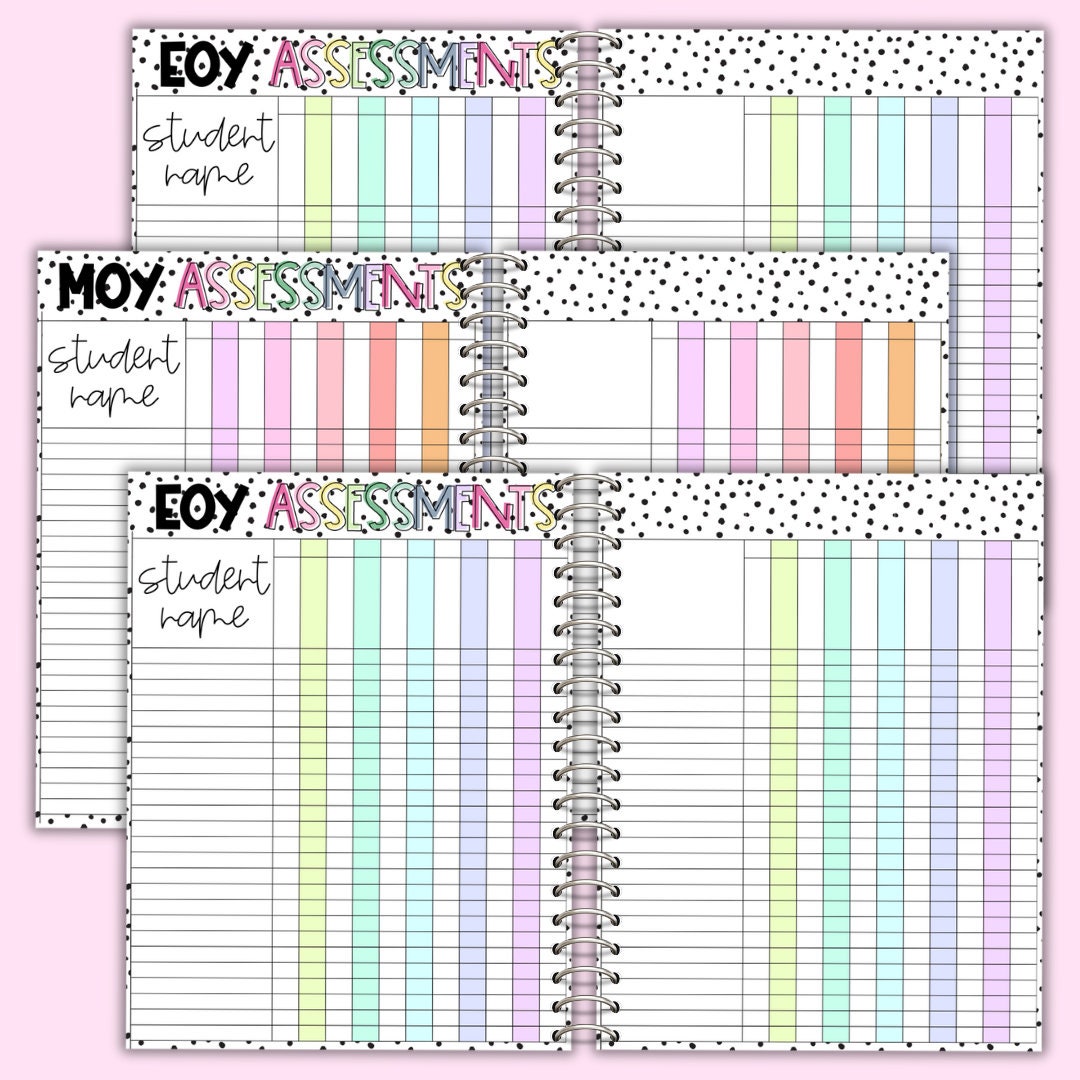2024-2025 Teacher Planner, Printable Planner, Spotty Pastel - Etsy