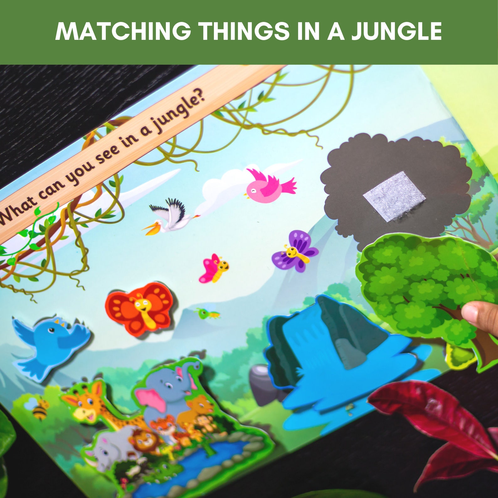 Printable Jungle Busy Book Animal Learning Binder Toddler | Etsy